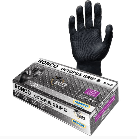 Ronco Gloves Black Nitrile